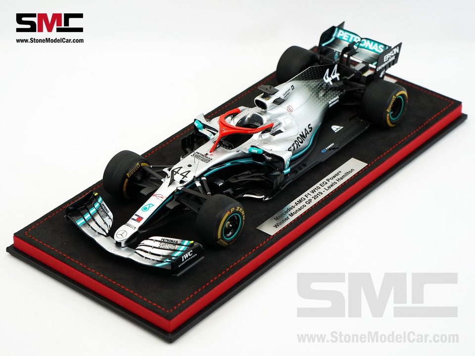Mercedes AMG F1 W10 #44 Lewis Hamilton Monaco GP 2019 6x WDC 1:18 Spark ...
