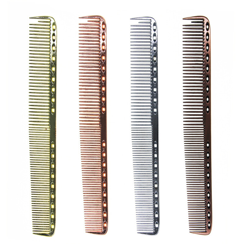 Aluminum Cutting Comb Hair Salon Professional Hairdressing Barbers ...
