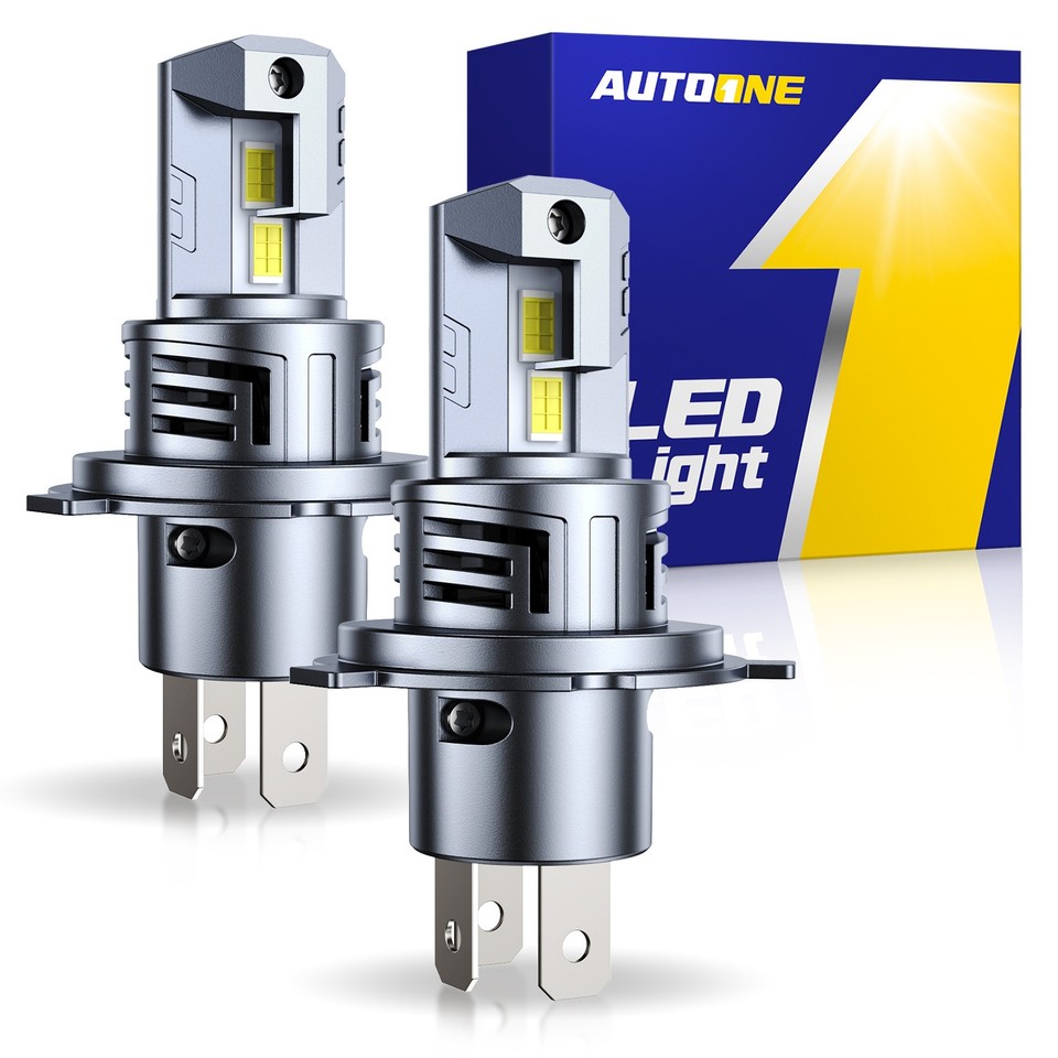 Pair H4 LED Headlight 30000LM Bulb Conversion Kit Hi Lo Beam Super ...