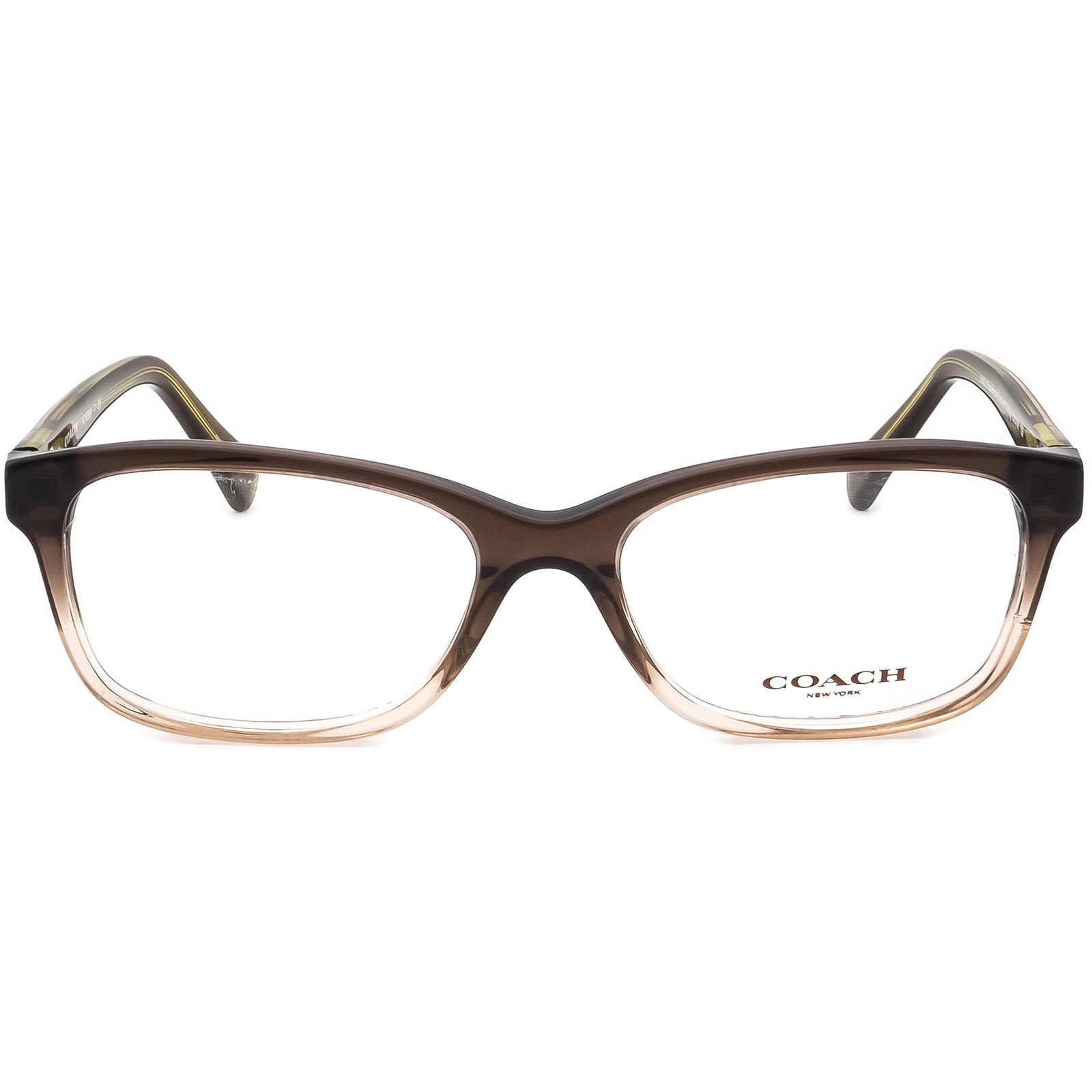 Coach Eyeglasses HC 6089 5400 Olive Brown Gradient Rectangular Frame 51 ...