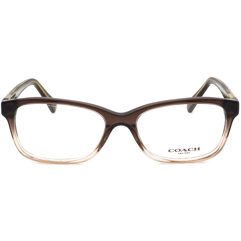 Coach Eyeglasses HC 6089 5400 Olive Brown Gradient Rectangular Frame 51 ...