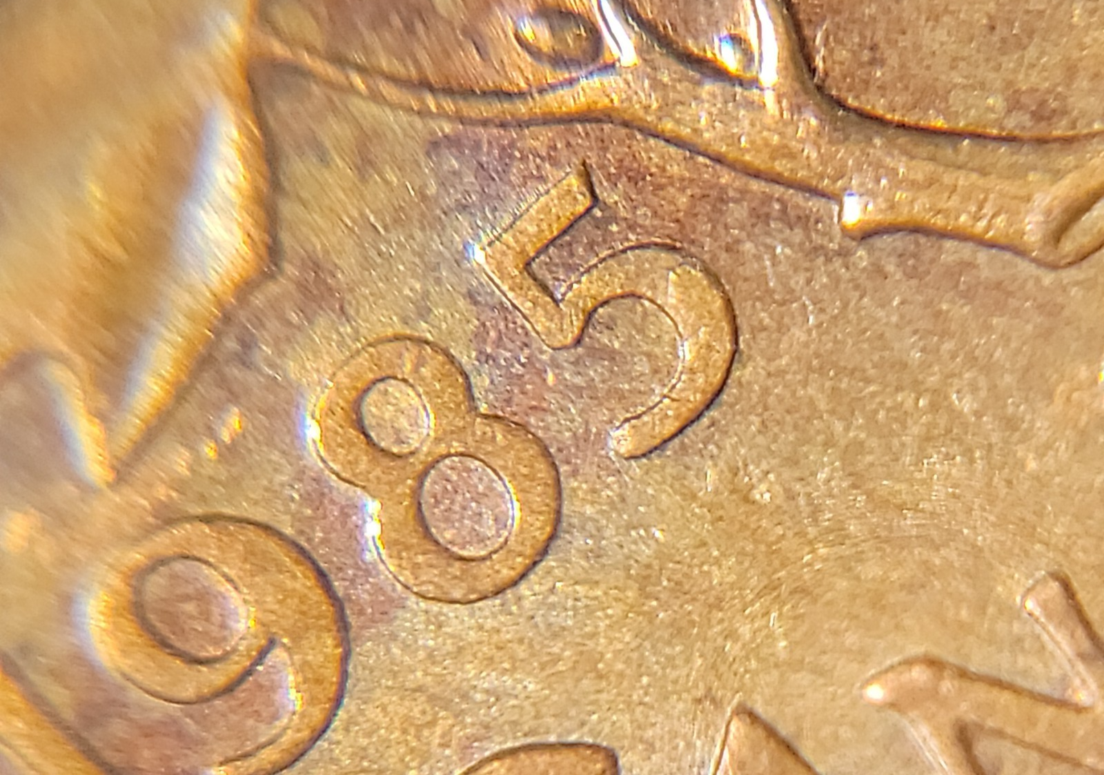 1985 Pointed 5 Variety CANADA 1 Cent Copper Penny P942 | eBay