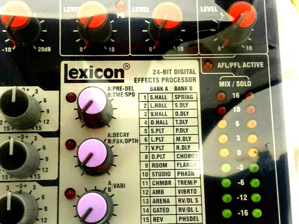 Soundcraft EFX12 12Ch Mixer W/Lexicon Effects/W Rack Ear #7524(One ...