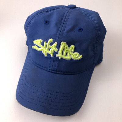 Salt Life neon lettering on light blue hat youth size | eBay