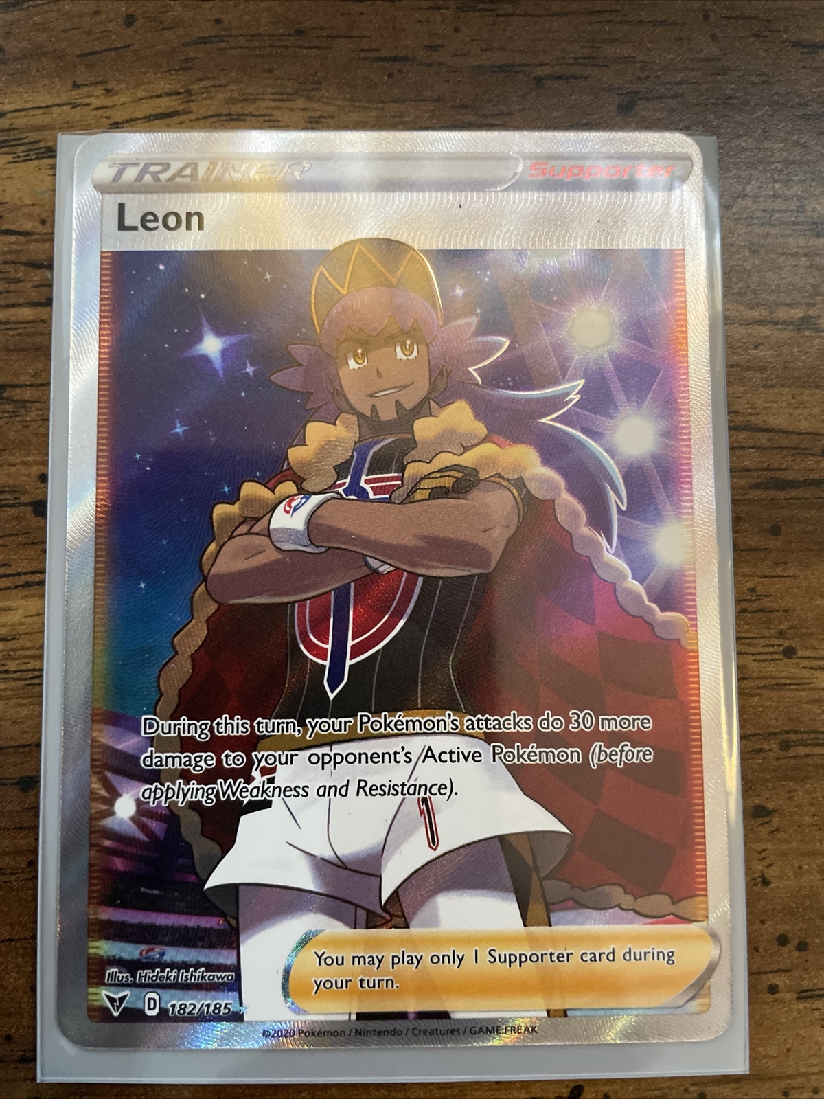Pokémon TCG Leon Vivid Voltage 182/185 Holo Full Art | eBay