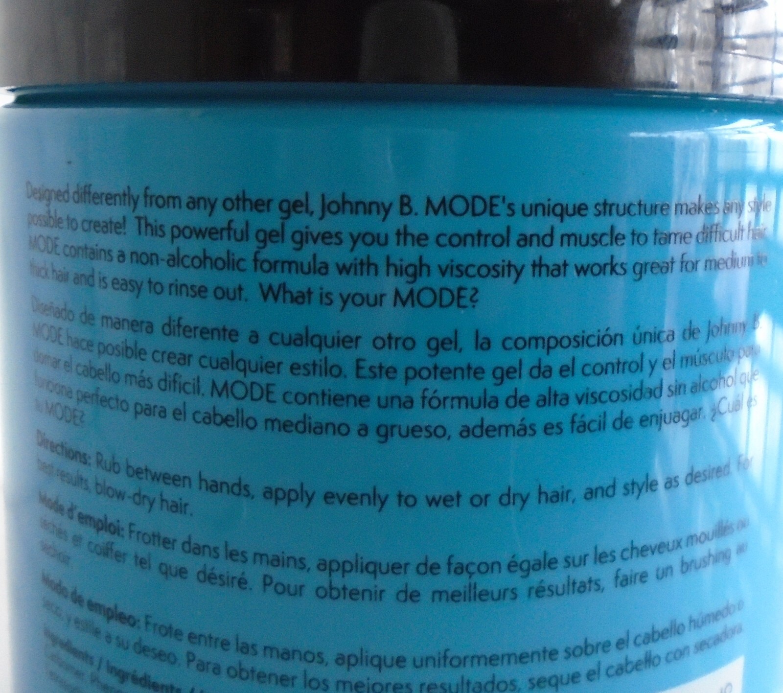 Johnny B Mode Styling Hair Gel 20 oz LIMITED EDITION - Gel Coiffant ...