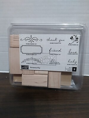 Stampin Up’ - 2006 - “Noteworthy" 9 piece rubber stamp kit *RETIRED* | eBay