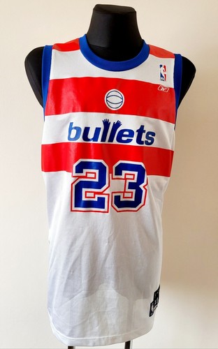 NBA Washington Bullets Basketball Reebok Jersey #23 Michael Jordan size ...