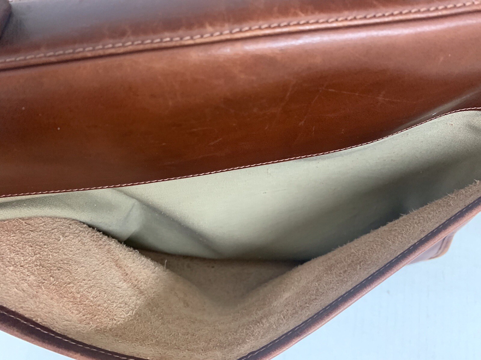 Vintage Hartmann Leather Messenger Bag Briefcase Suit… - Gem