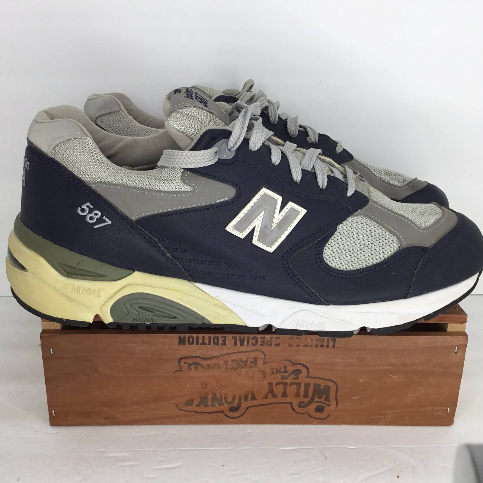 New Balance 587 M587NV Blue Gray Sneakers Running Shoes Men’s Size 12.5 ...