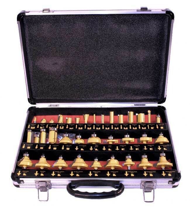 Router Bit Set 35 pce Boxed 1/4" Shank Tungsten Carbide | eBay UK