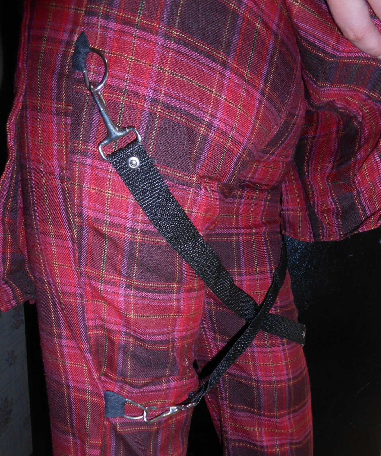 BONDAGE PANTS, SUPER LO FAT, FULL WRAP-AROUND BUMFLAP, STRAPS, JR. SZ ...