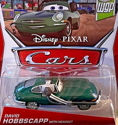 DISNEY PIXAR CARS "DAVID HOBBSCAP WITH HEADSET", NEW IN PACKAGE, SHIP ...