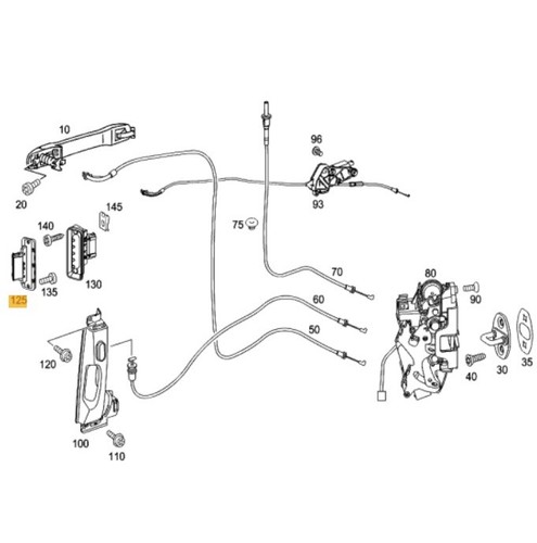 NEW GENUINE MERCEDES BENZ VITO W639 SIDE LOADING DOOR CONTACT PLATES ...