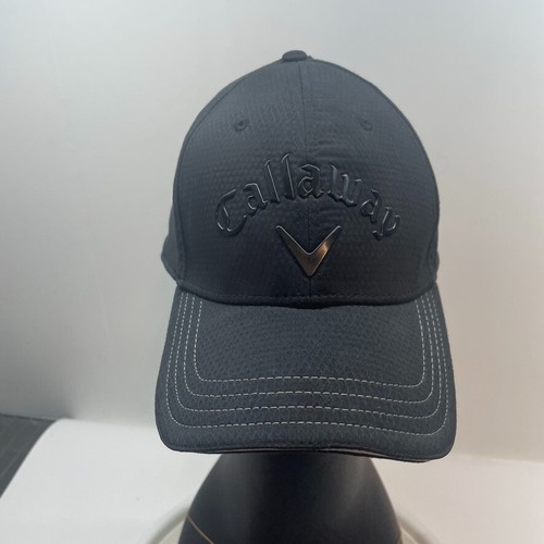 Callaway Golf Hat Adjustable Black Cap With Black Lettering | eBay