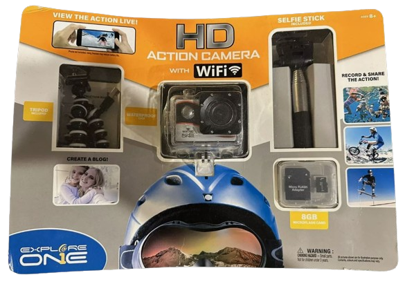 Explore One HD Action Camera w/ WiFi & Accessories included Waterproof ...