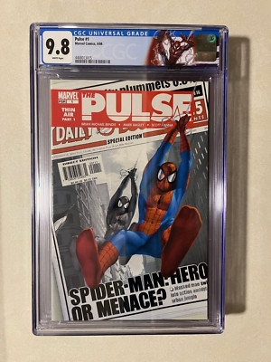 The Pulse #1 CGC 9.8 WP 2004 Brian Michael Bendis Bagley Marvel Custom ...