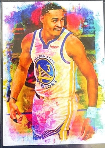 GS Warriors Jordan Poole, Artist Sketch Print Card Very Limited-Edition ...