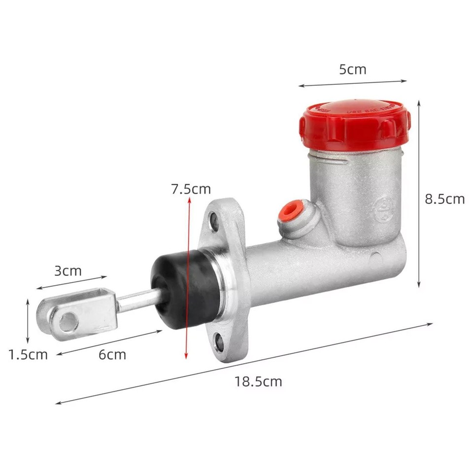 Trailer Brake Master Cylinder 3/4 inch Bore Forged Aluminum Sturdy for ...