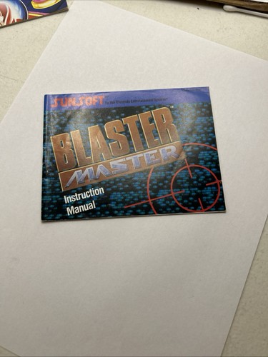 Blaster Master Nintendo NES Manual Only | eBay