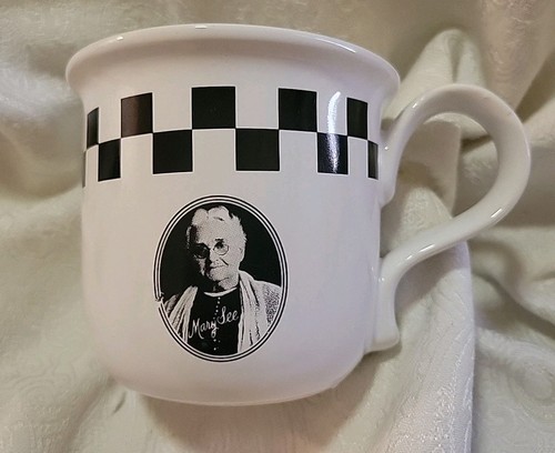 10 oz Sees Candy Checkerboard Mug Mary See. White Black | eBay
