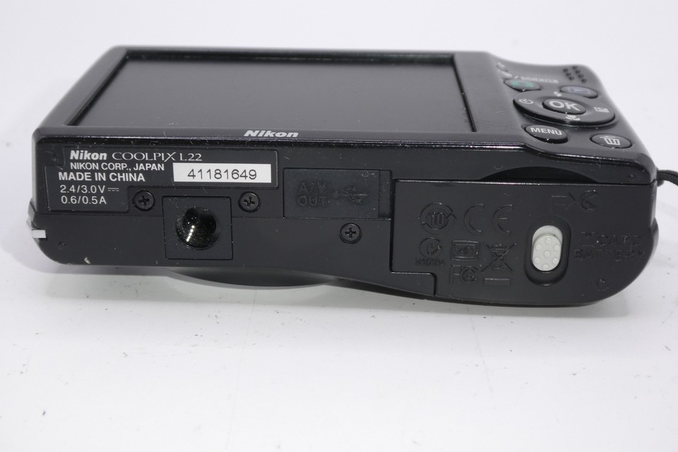 Nikon Coolpix L22 Digital Camera - 12.0MP - 3.6x Zoom - 8GB SD Card ...