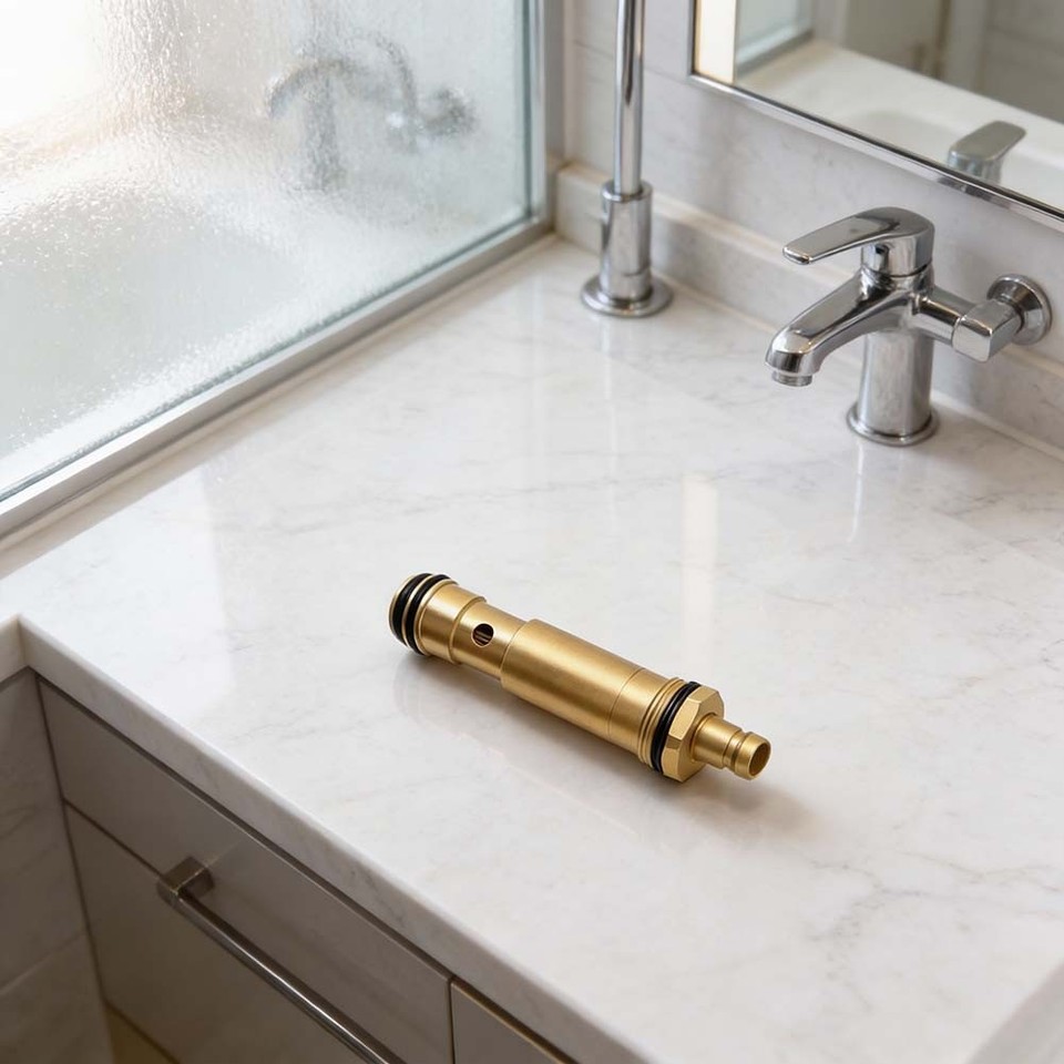 R74392 Brass Diverter Cartridge Compatible with Most Two Way Diverter ...