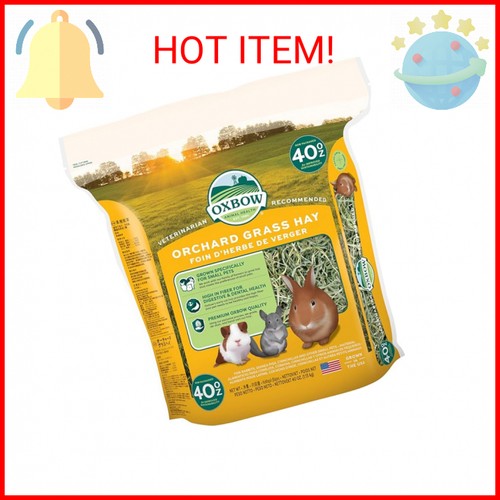 Oxbow Orchard Grass Hay for Small Pets – All-Natural Long Strand Fiber ...