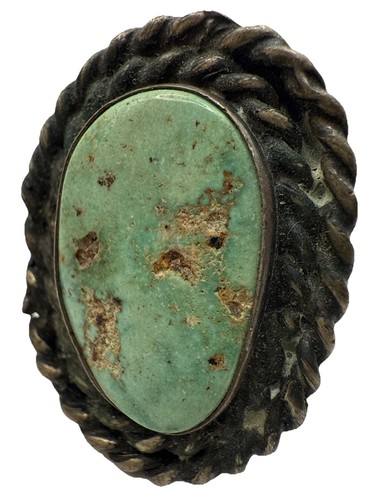Vintage Native American Turquoise Twisted Rope Ring S9|7.7g|29mm | eBay