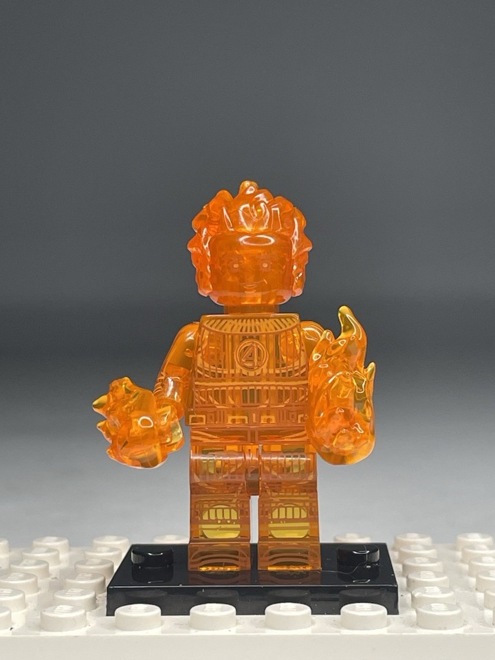 New Marvel Super Heroes Fantastic Four Human Torch LegoMinifigure ...