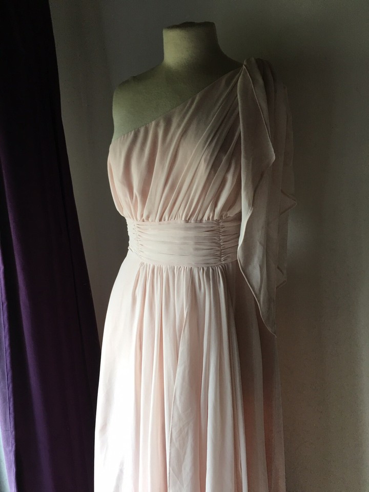 Debut By Debenhams Pink Shell Prom Evening Party Bridesmaid Dress Long ...