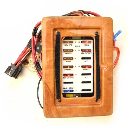 Lund Boat Fuse Panel F1852117984 | 7 1/2 x 5 3/8 Inch Faux Woodgrain | eBay