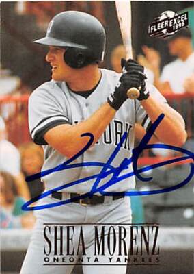 Shea Morenz autographed baseball card New York Yankees, FT 1996 Fleer ...