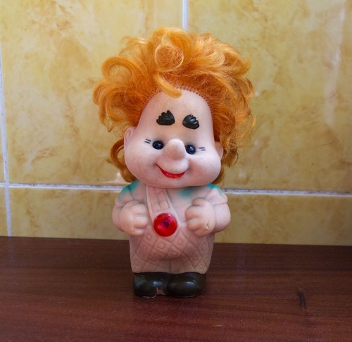 80's KARLSSON Rubber Squeeze cartoon character toy doll Russian USSR ...
