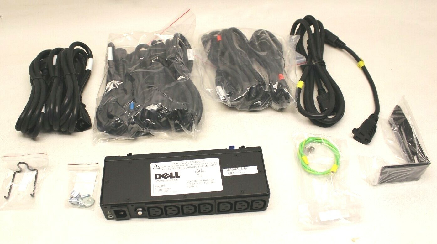 Dell 08T287/AP6015 PDU-15A/IEC OUT 7 PORT, 100-240 VAC, 12 AMP PDU new ...