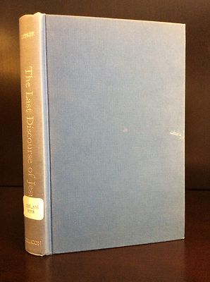 THE LAST DISCOURSE OF JESUS By G.-M. Behler - 1965 | eBay