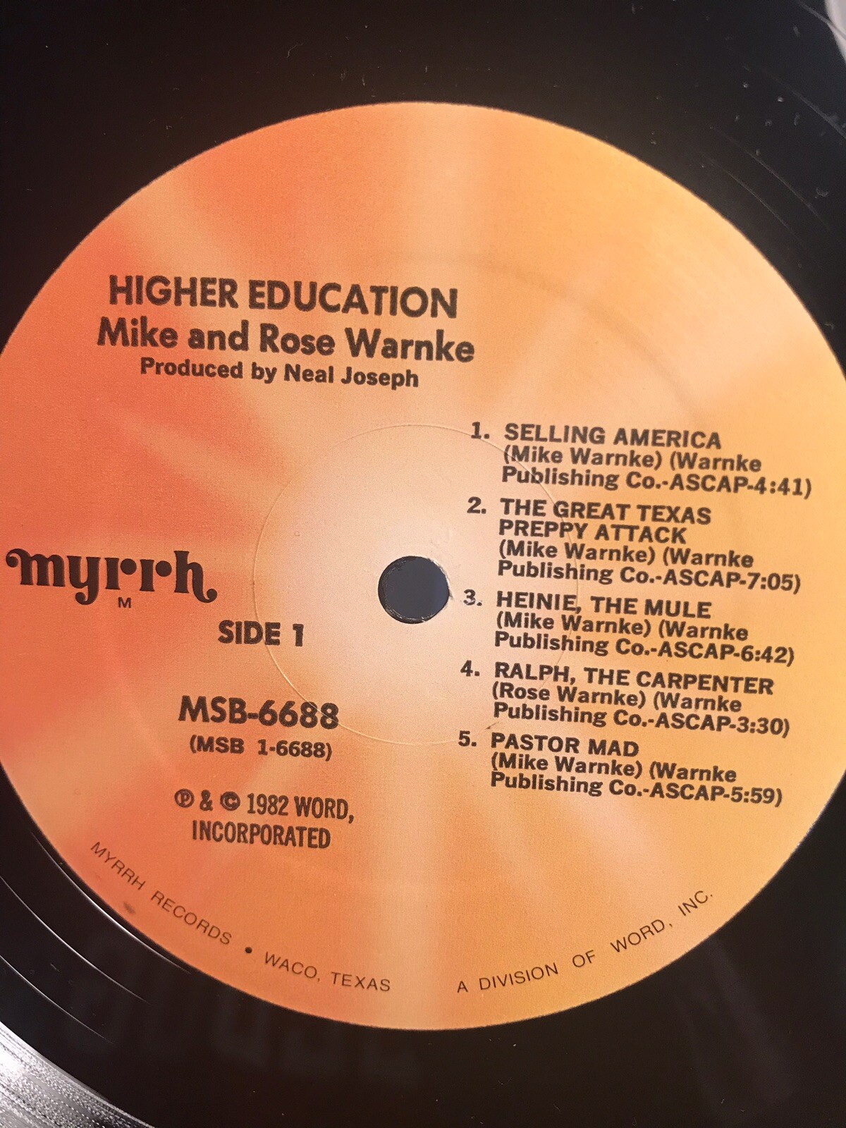 Hochschulbildung Mike and Rose Warnke Myrrhe Album Vinyl Schallplatte ...