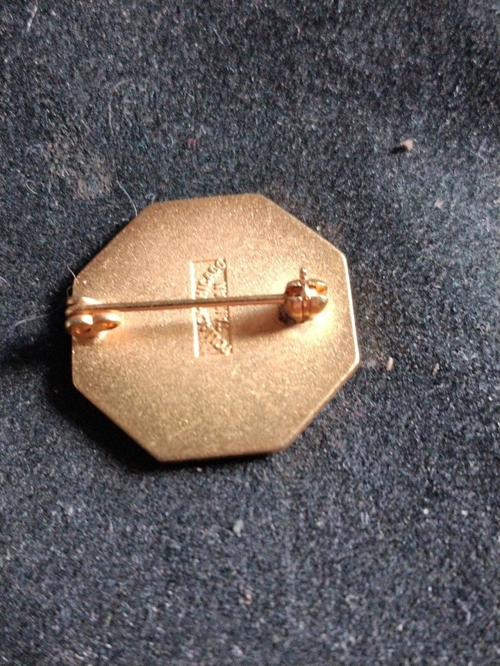 Vintage Uniform Lapel Pin Hospital Volunteer Service Blue Enamel Gold ...