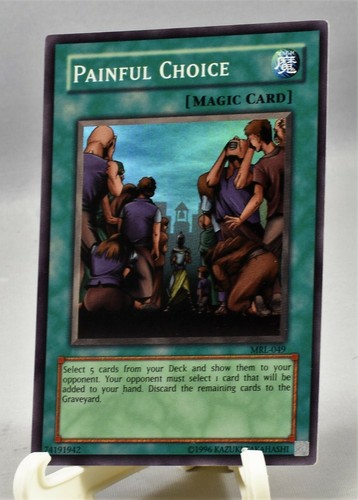 Yu-Gi-Oh! Painful Choice MRL-049 Unlimited Edition Holo Super Rare NM ...