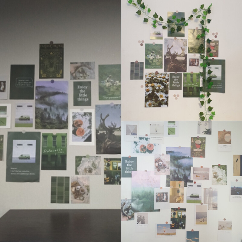 Wall Collage Kit Wall Papers Murals Self-adhesive Dormitory Room Wall ...