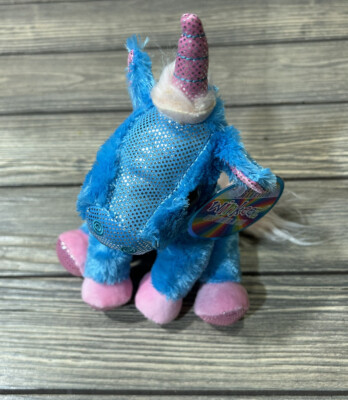 Winkeez 6” Blue Unicorn "Unity the Unicorn" Plush Wink-e-Pedia Stuffed ...