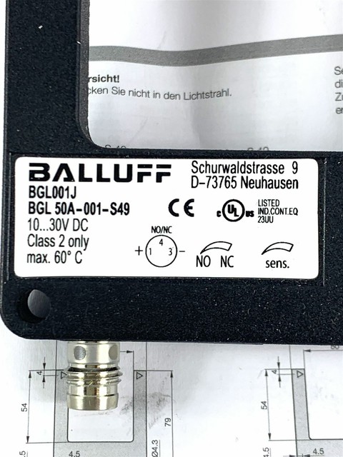Balluff BGL001J Gabel-Lichtschranke for sale online | eBay