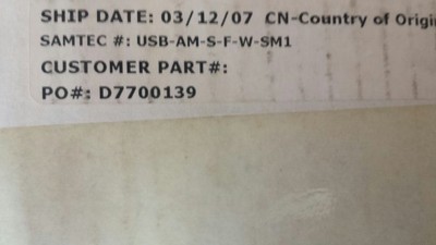 LOT OF 200 PCS. SAMTEC USB-AM-S-F-W-SM1 Conn USB 2.0 Type A | eBay