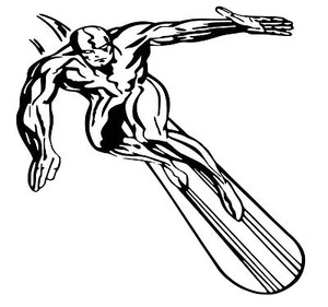 Silver Surfer vinyl car Decal / Sticker | eBay
