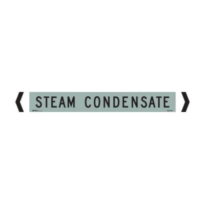 Brady Pipe Marker Steam Condensate Black/Silver-Grey >75mm O.D. - 10 ...