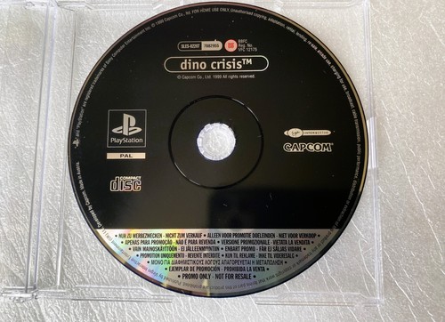 Dino Crisis PS1 PROMO RARE PlayStation 1 Promotional UK PAL (FULL GAME ...