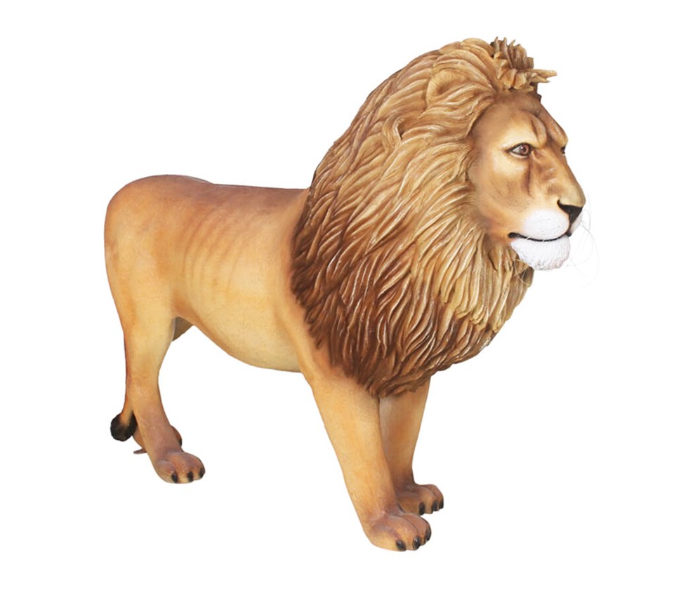 Large Lion Statue - Lion Statue Life Size Realistic - Indoor Outdoor | eBay