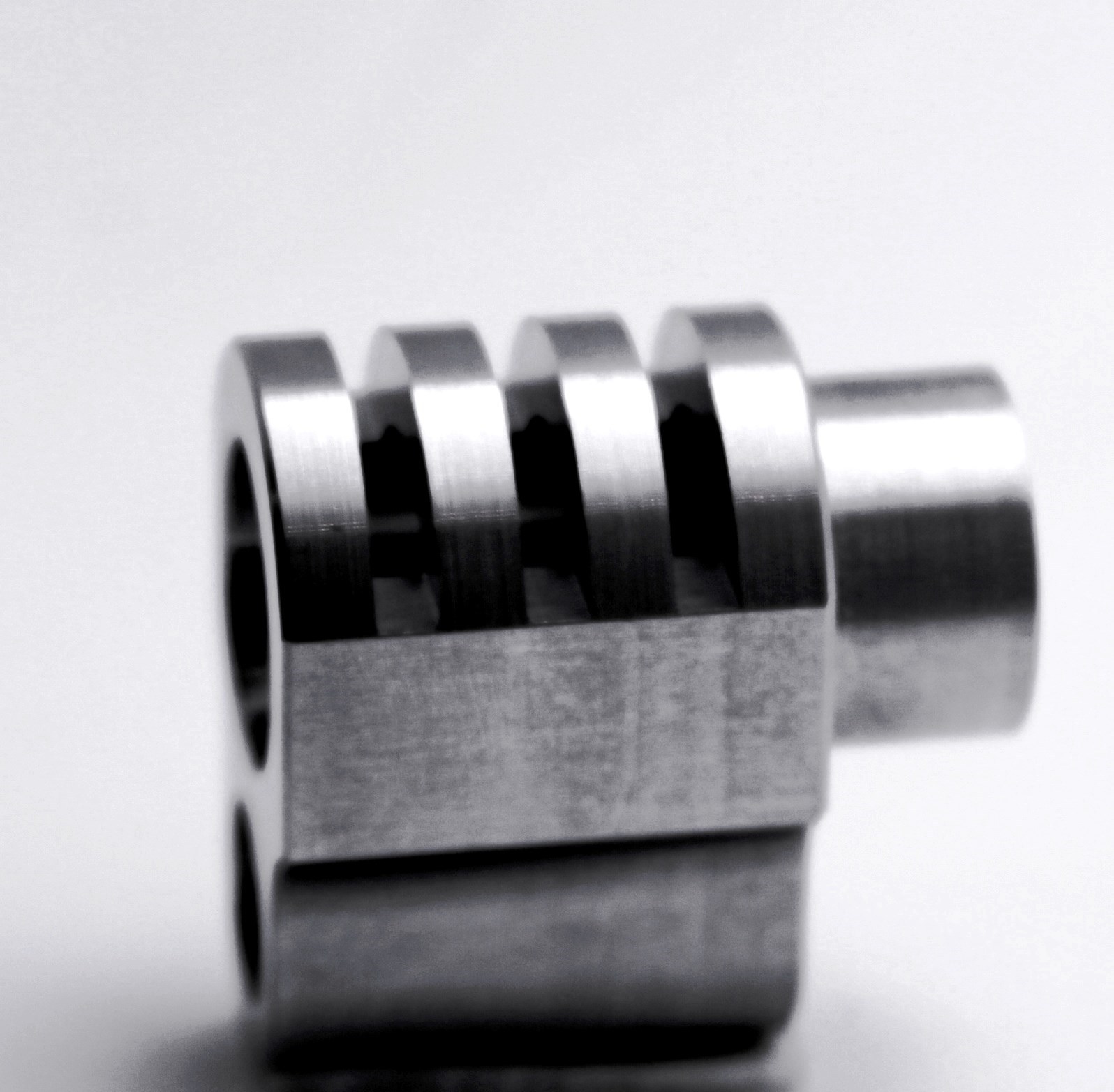 1911 COMMANDER style Compensator Muzzle Brake .45acp SS Machine Finish ...