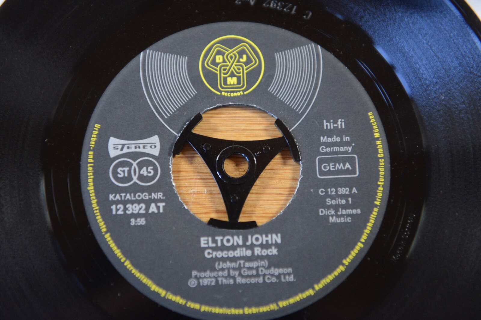 Elton John ‎ Crocodile Rock 7'' DJM Records 12 392 AT | eBay
