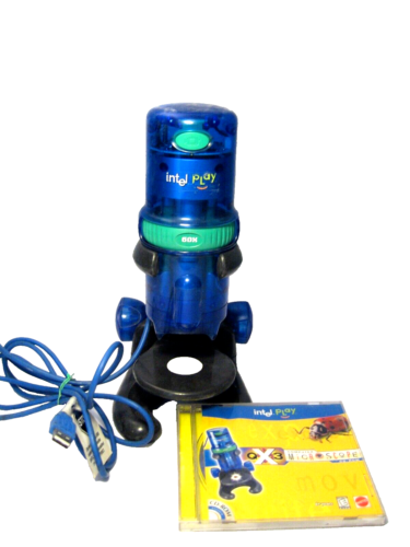 Vintage INTEL Play Qx3 Microscope with CD-ROM | eBay